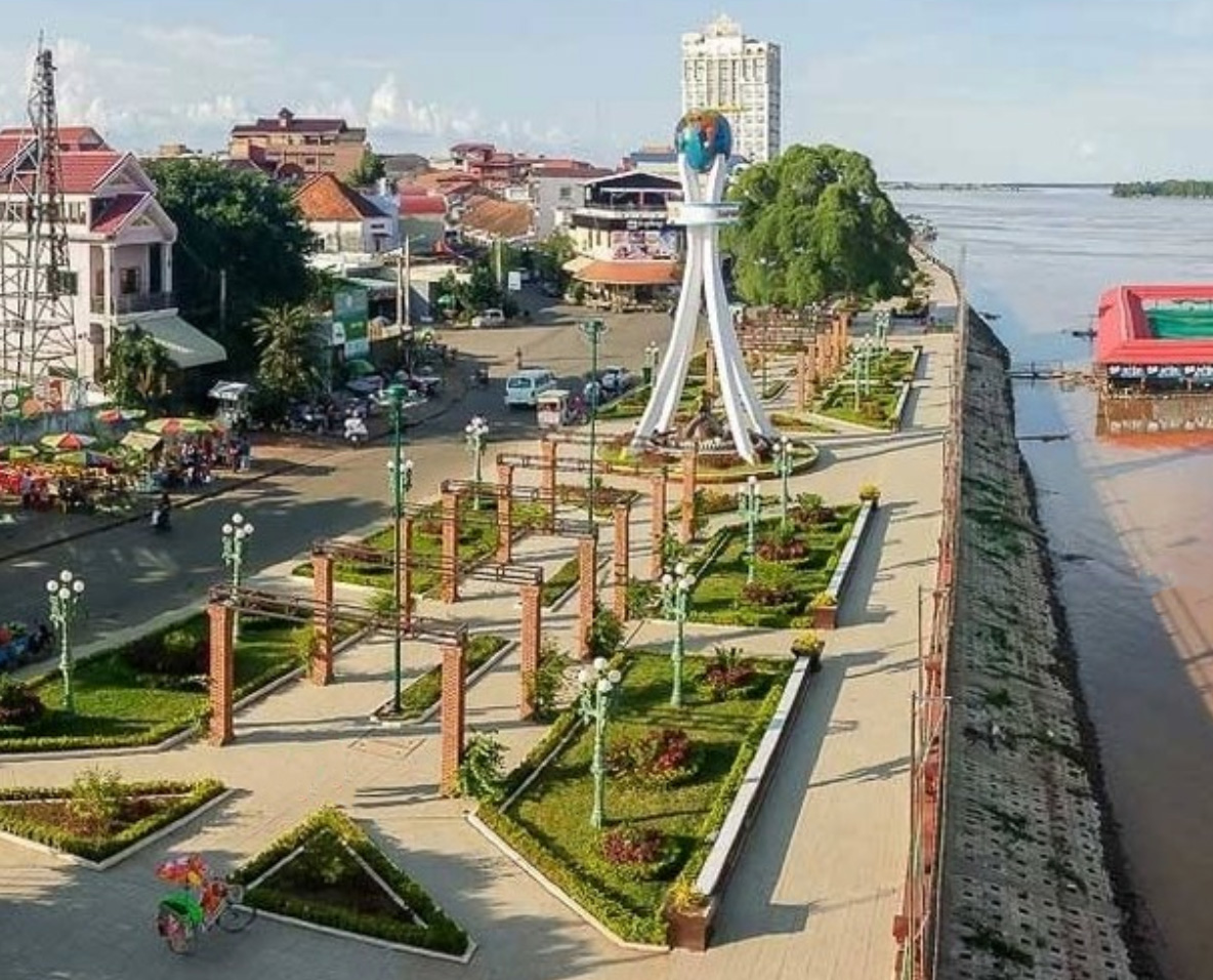 La ville de Kampong Cham - Destination Cambodge